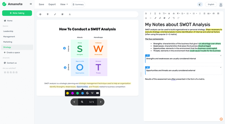 Amanote - The EdTech note-taking app for your LMS